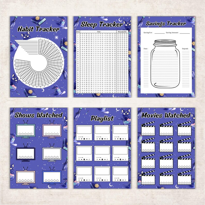 October Halloween Theme Planner| Printable October Planner| Whimsical ...