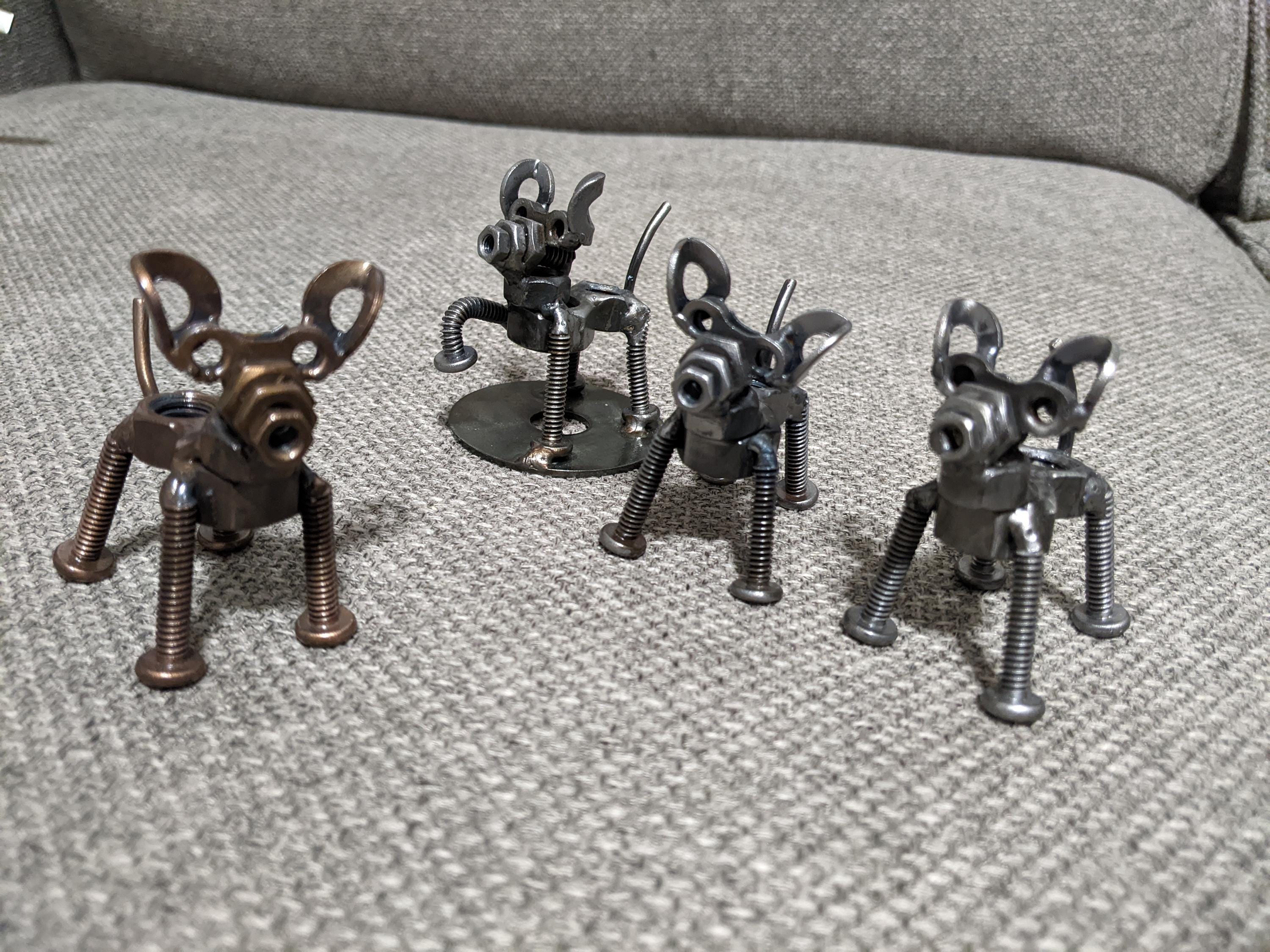 Welded Dog, Scrap Metal, Nuts and Bolts Art - Etsy