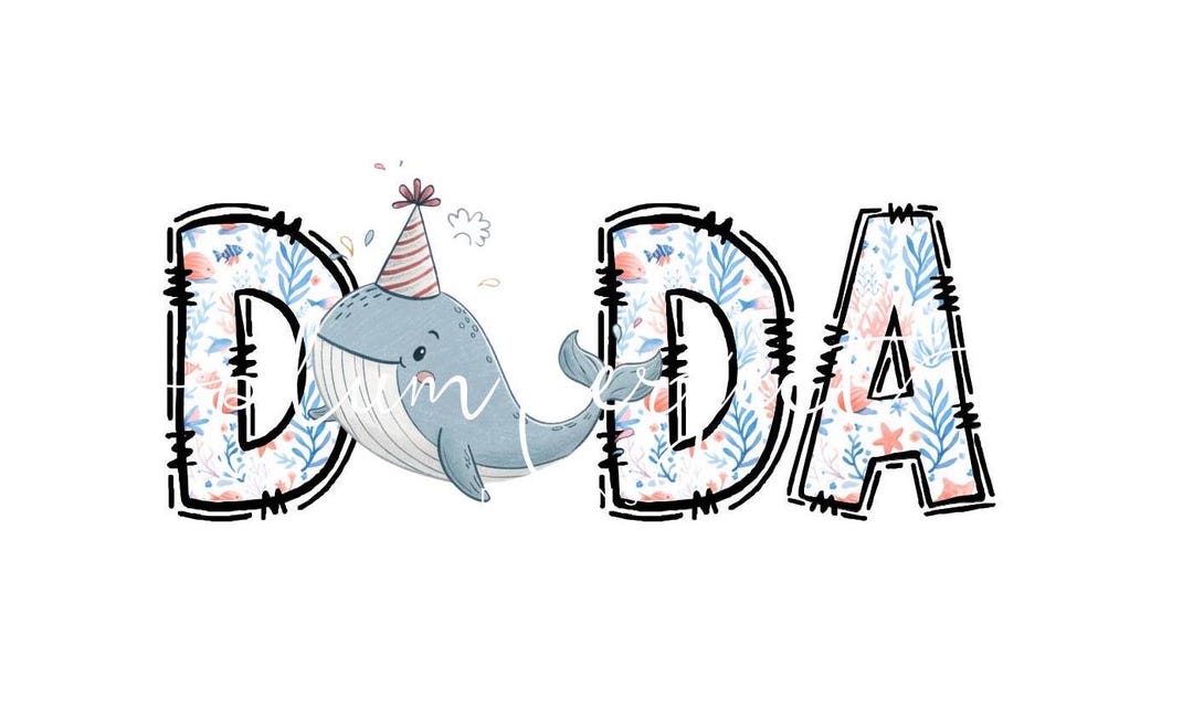 Ocean Theme Dada Png Svg, 1st Birthday Dada Png Svg, Oneder the Sea ...