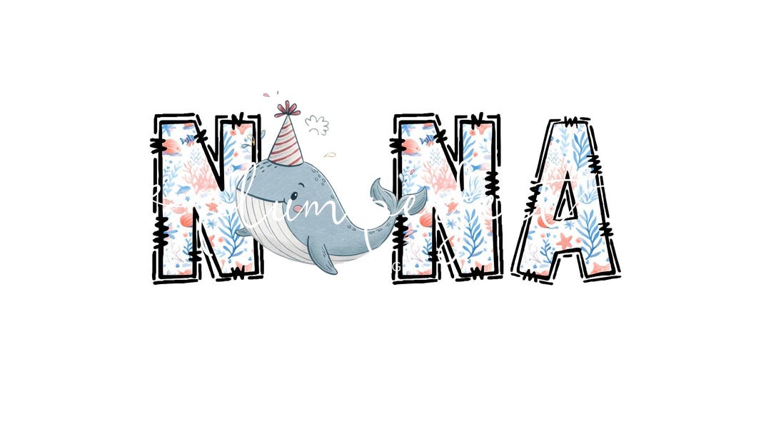 Ocean Theme Nana Png Svg, 1st Birthday Nana Png Svg, Oneder the Sea ...
