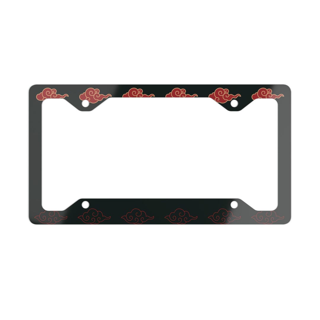 Akatsuki Red Cloud Anime License Plate Frame, Cute Front License Plate ...