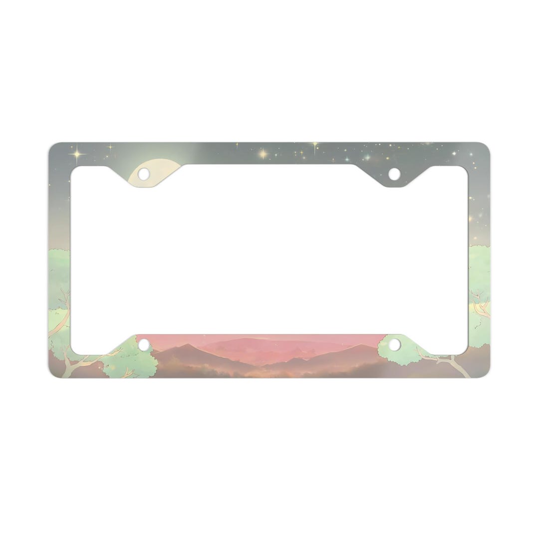 Anime License Plate Frame, Cute Kawaii Frame, Custom License Plate ...