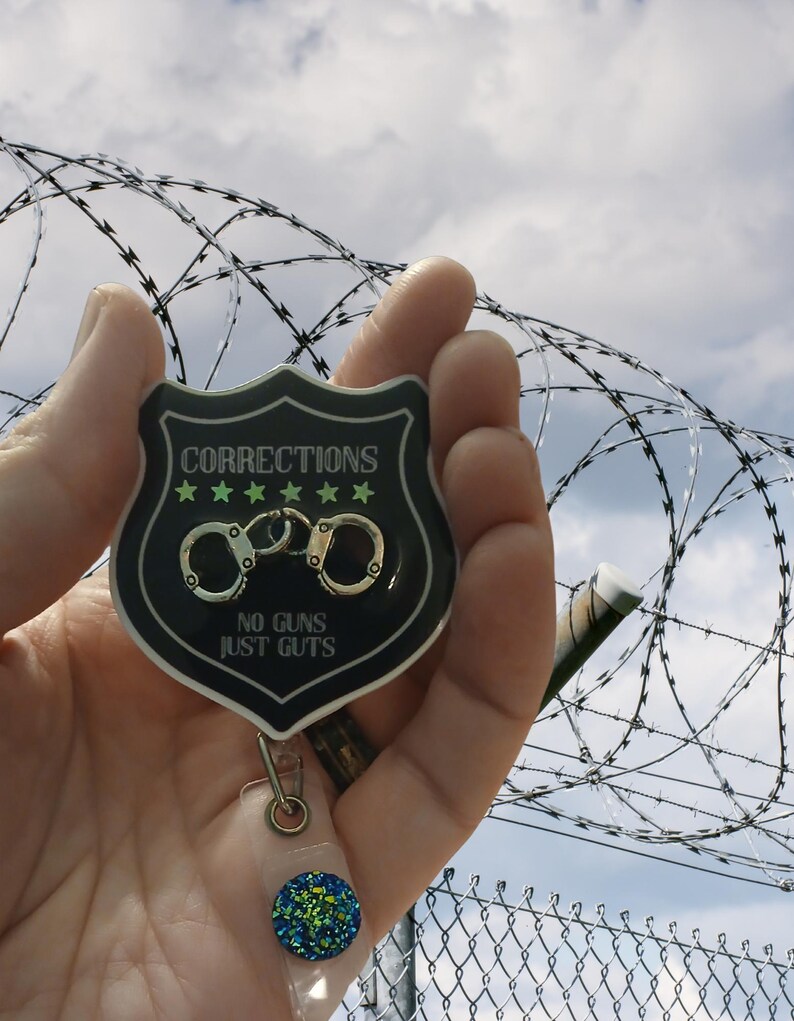 Corrections Nurse, Officer, Retractable ID Badge, Gifts for Him/her ...