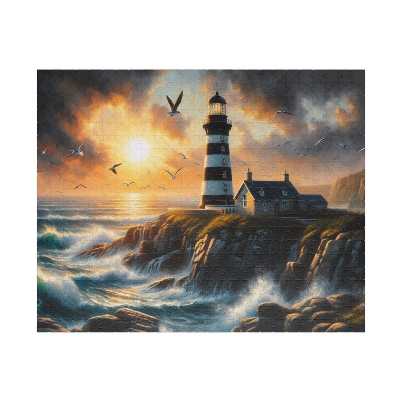 Lighthouse Puzzle - Etsy