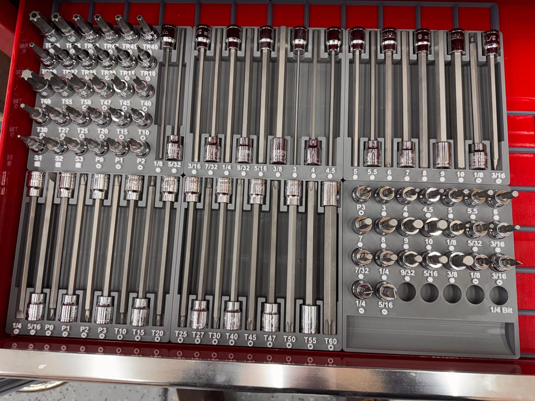 Tekton 3d Printed 3/8 Inch Drive Hex, Torx, TR Torx, Phillips, Slotted ...