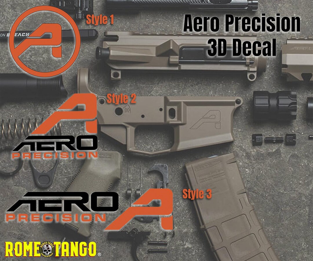 Aero Precision Decal - Gun Decal - 3D Png UV Sticker - 2nd Amendment ...
