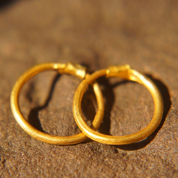 24k Gold Earrings - Etsy