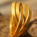 24k Gold Band//24k Hammered Ring//artisan Hammered Handmade//fine Gold ...