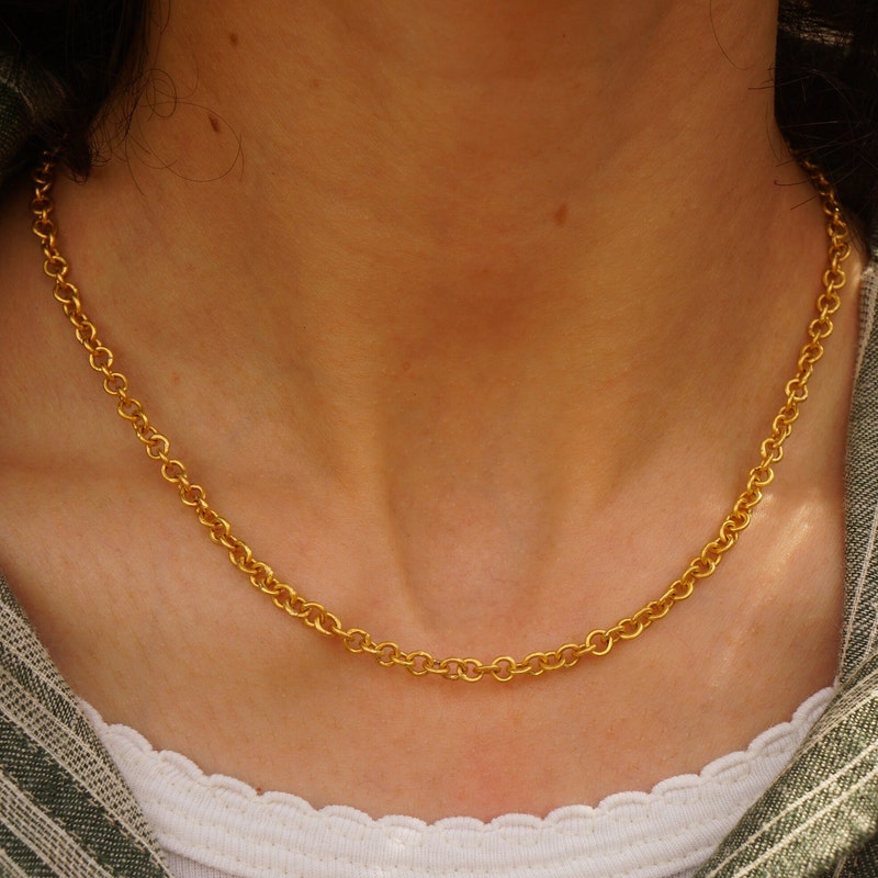 24k Gold Chain - Etsy