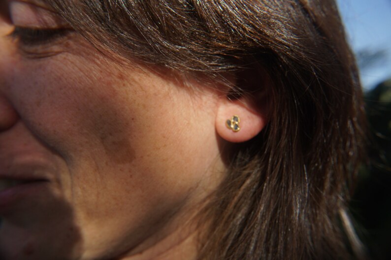 Solid 24k Gold//drop Diamond Studs//teardrop Diamond | Etsy