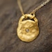 24k Gold Pendant//unique Gold Pendant//24k Solid Gold - Etsy