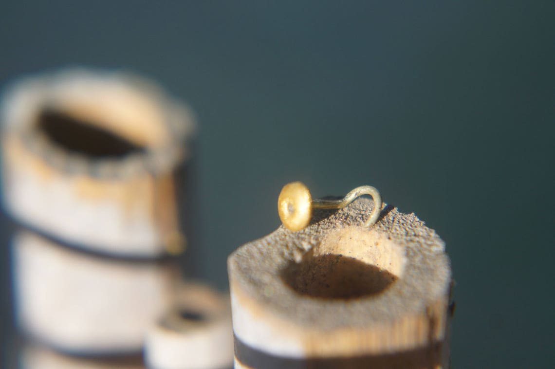 24K Gold Nose Studs 3 Mm 24k Gold Nose Jewelry solid Gold - Etsy