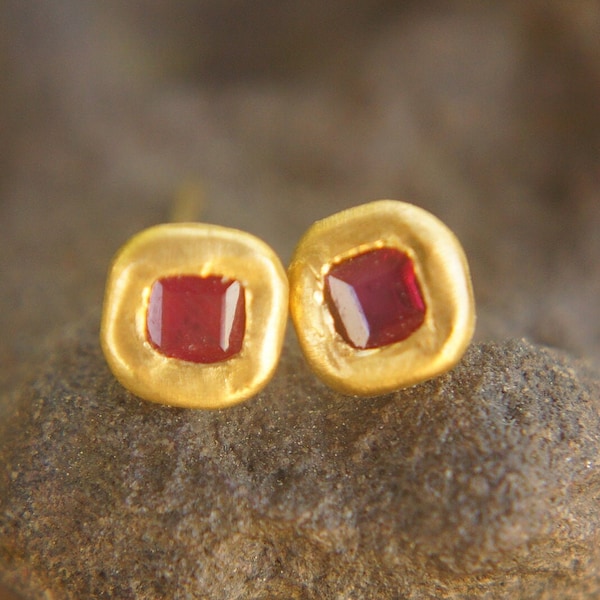 24k Gold Earrings - Etsy