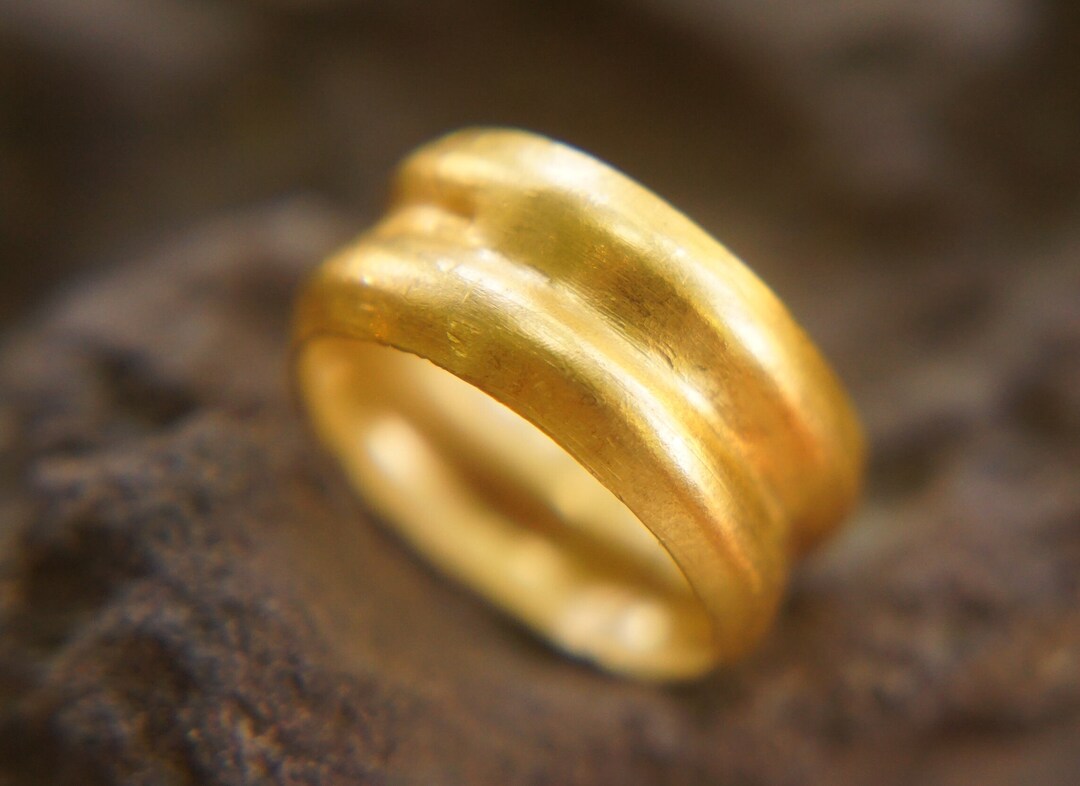 23K Gold Ring//gold Statement Ring//23k Engagement Ring//23k Gold ...