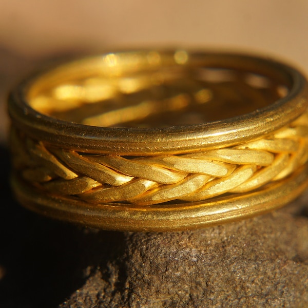 24k Gold Ring - Etsy