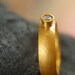 Gold Diamond Ring//24k Gold Diamond Ring//diamond Engagement Ring//24k ...