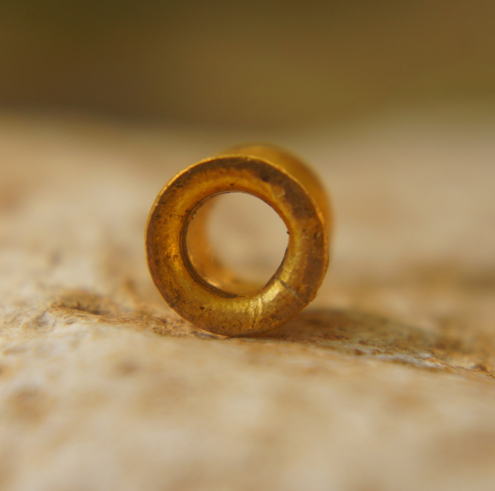 24k Gold Single Ear Plug//gold Tunnel//24k Gold Tunnel//solid - Etsy