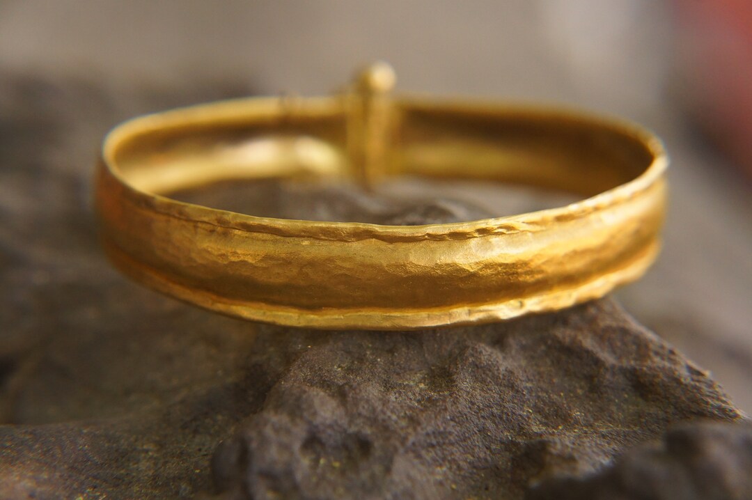 Solid 23k Gold Bracelet//sizable 23k Gold Bracelet//23k Gold Uzbek ...