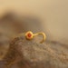 24K Gold Ruby Nose Studs//gold Ruby Nose Stud//solid Gold Nose Piercing ...