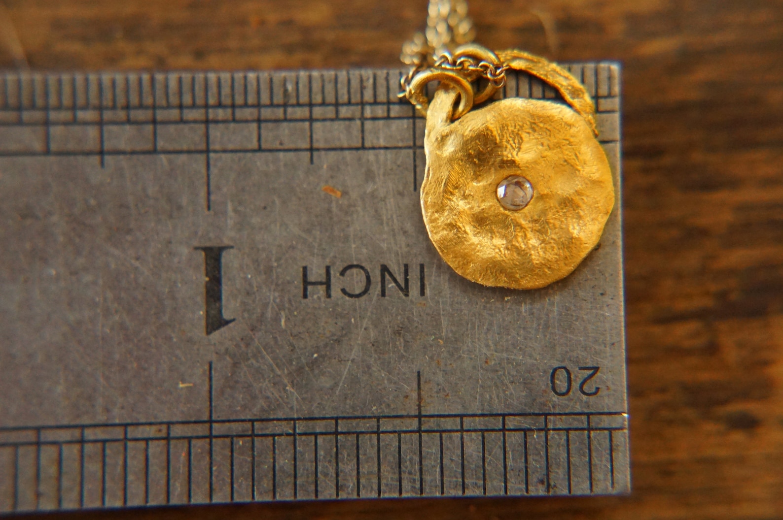 24k Gold Pendant//unique Gold Pendant//24k Solid Gold | Etsy