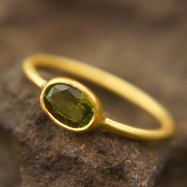 Green Gem Ring - Etsy