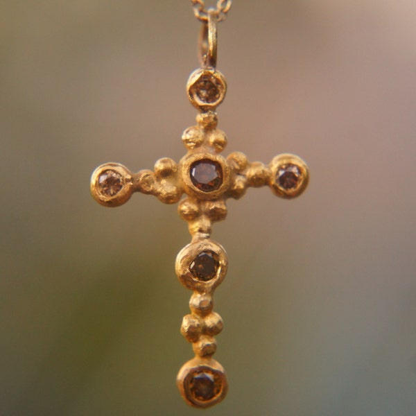 24k Gold Cross - Etsy