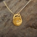 24k Gold Pendant//unique Gold Pendant//24k Solid Gold - Etsy