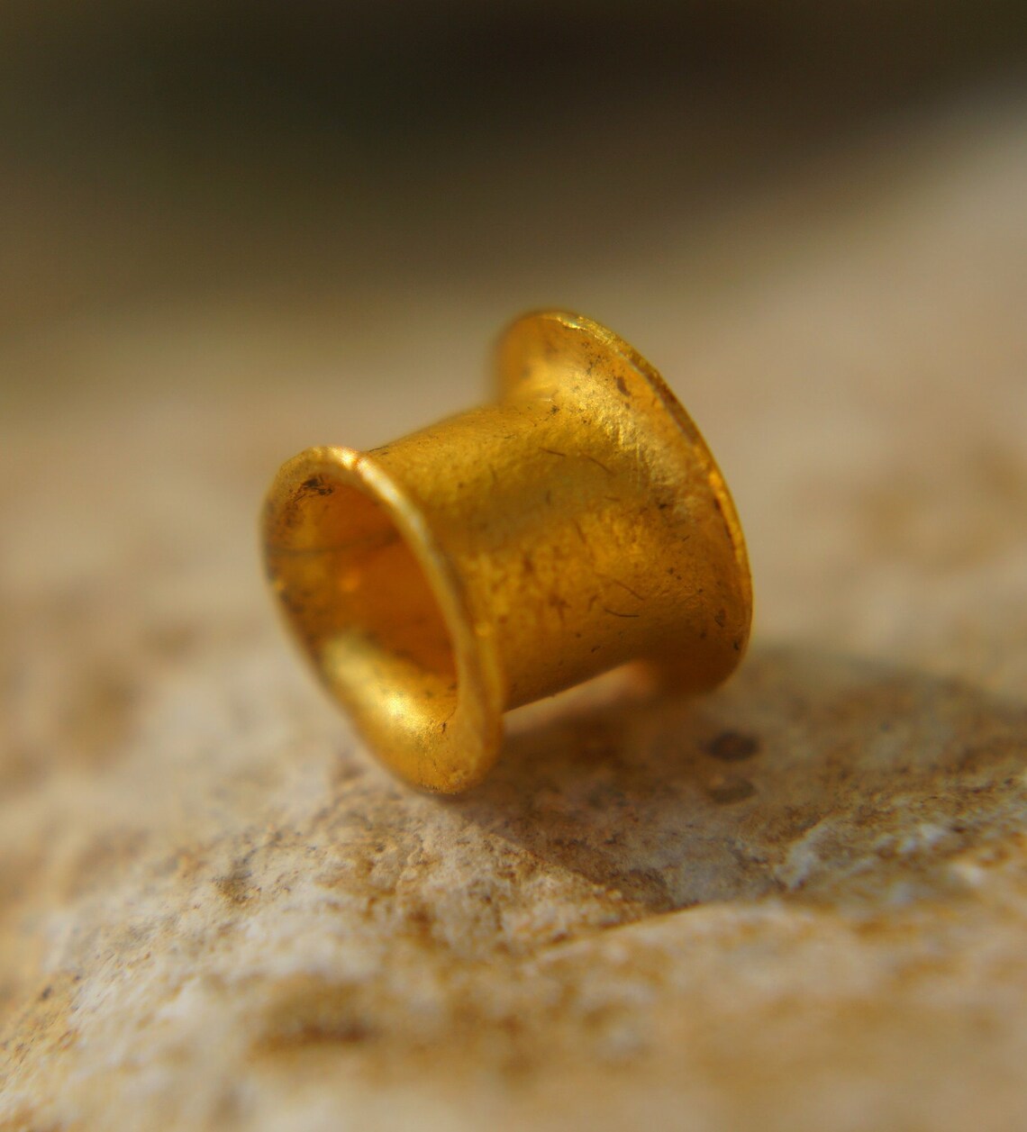 24k Gold Single Ear Plug//gold Tunnel//24k Gold Tunnel//solid - Etsy