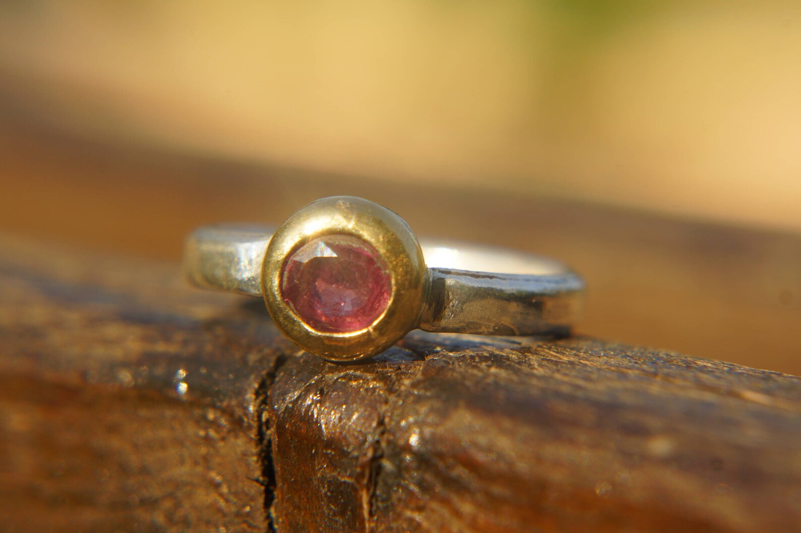 Ruby Ring//22k Gold Ring//22k Gold//solid Gold Ring//red Gem | Etsy