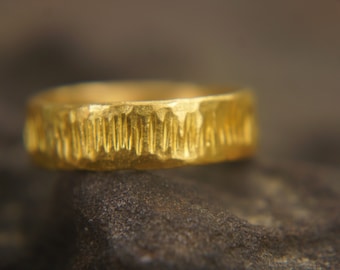 Pure Gold Mens Wedding Band 24 Karat Solid Gold Ring100% - Etsy Israel