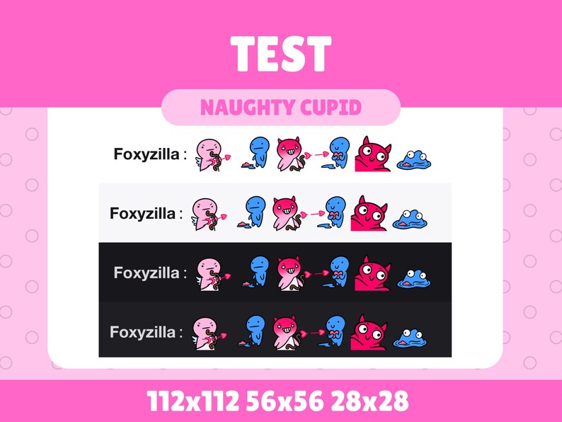 Matching Animated Emotes - Set of Two | Valentine | Cupid and His Vday ...