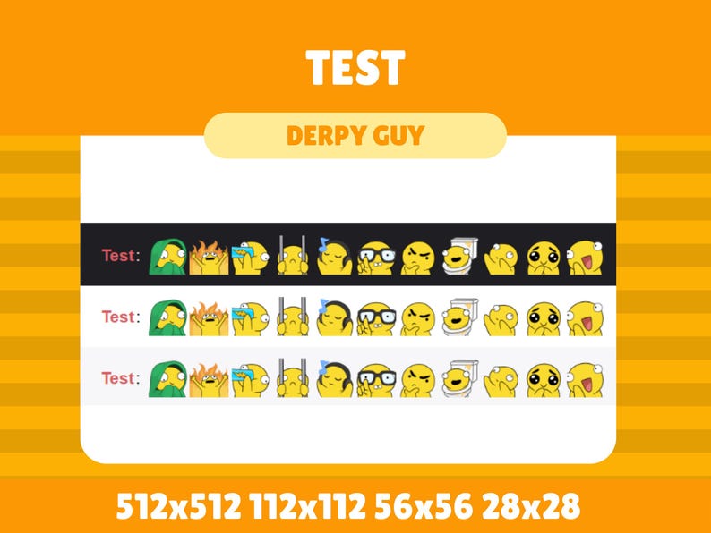 Derpy Meme Static Emotes Pack, 11 Funny PNG Reaction Emotes for Twitch ...