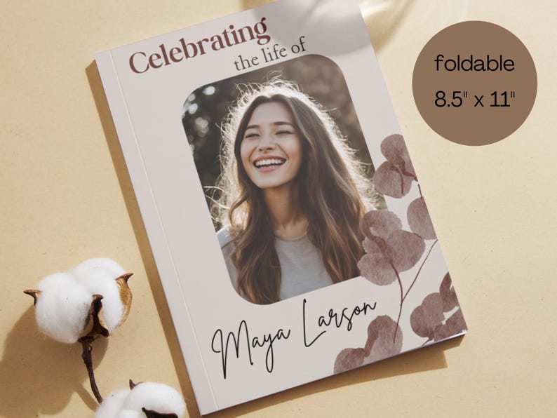 Editable Funeral Program LDS, Celebration of Life Program, Memorial ...