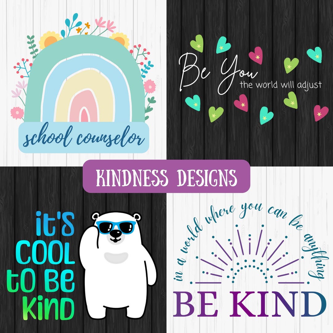 Kindness Designs, Digital SVG & PNG Bundle, Random Acts of Kindness ...