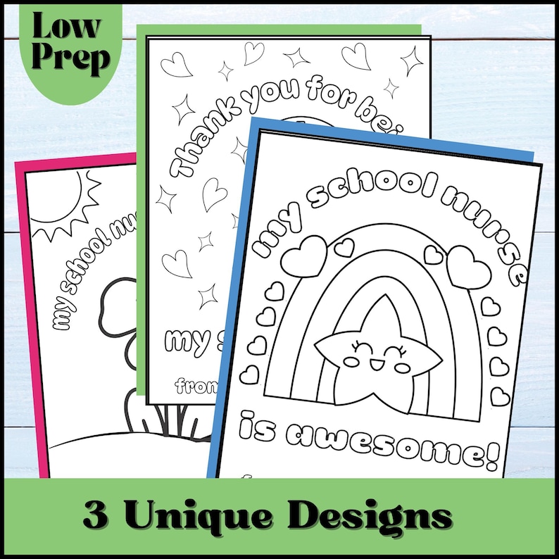 School Nurse Appreciation Coloring Pages – PDF Printable Thank You ...