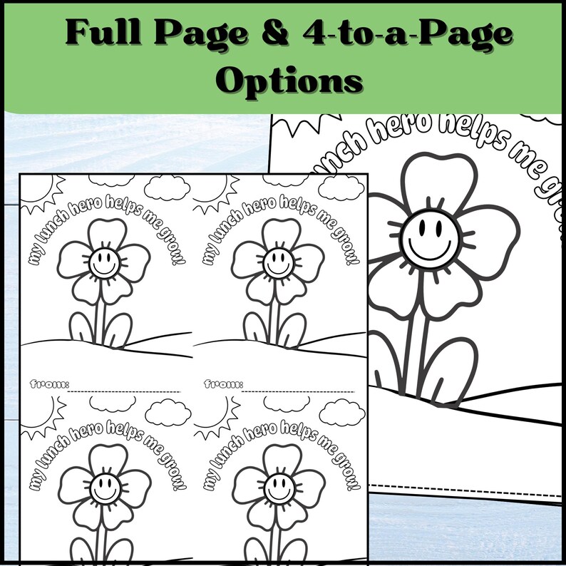 School Lunch Hero Appreciation Coloring Pages – PDF Printable Thank You ...