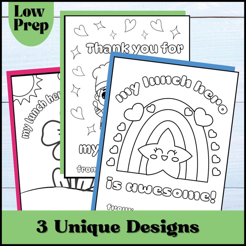 School Lunch Hero Appreciation Coloring Pages – PDF Printable Thank You ...