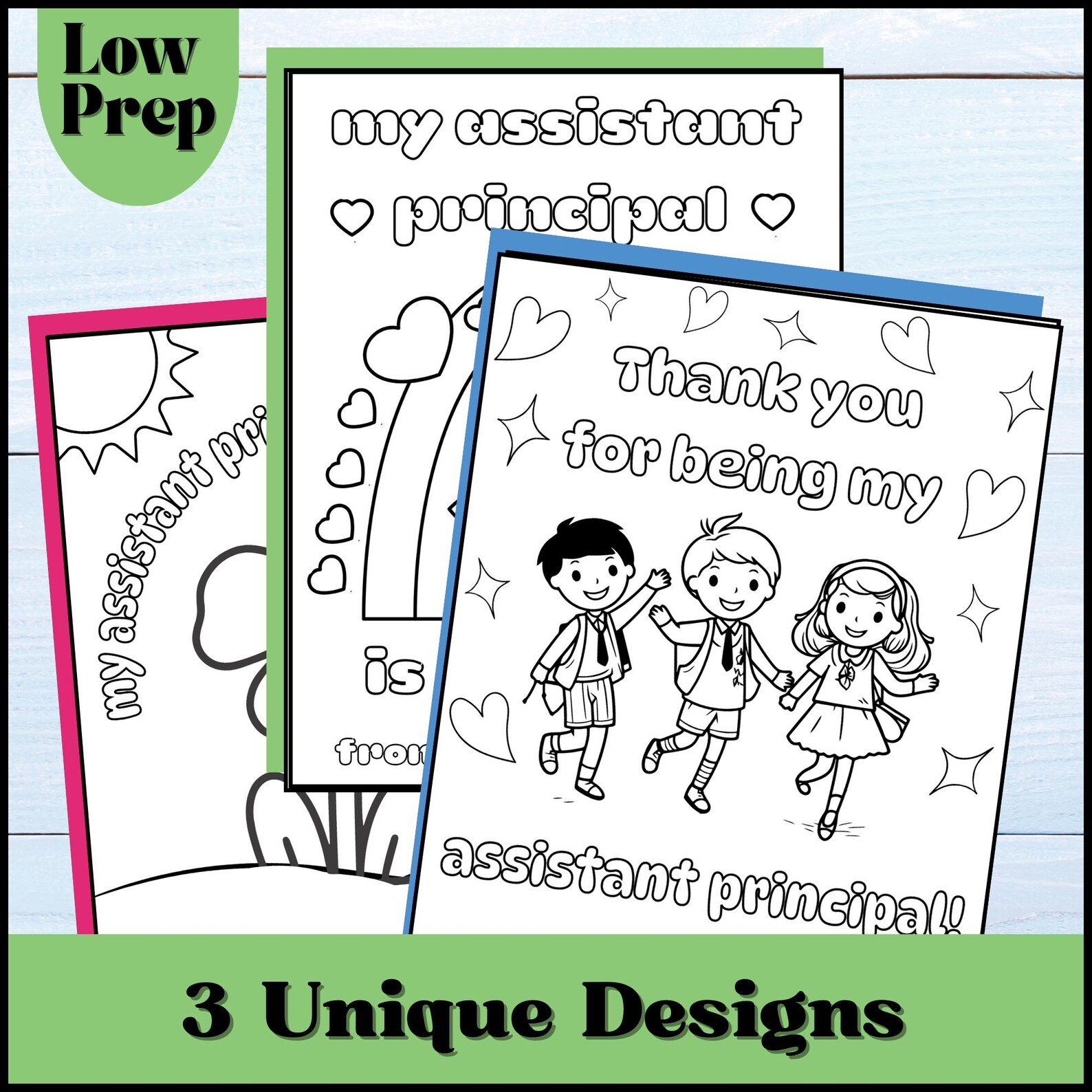 Assistant Principals Appreciation Coloring Pages – PDF Printable Thank ...