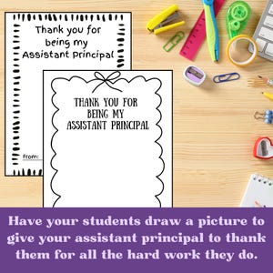 Assistant Principal Thank You Cards – Appreciation Gift for Classrooms ...