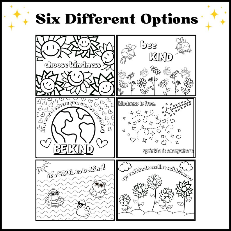 Kindness Coloring Pages | Digital Download | Random Acts of Kindness ...