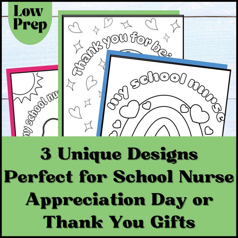 School Nurse Appreciation Coloring Pages – PDF Printable Thank You ...