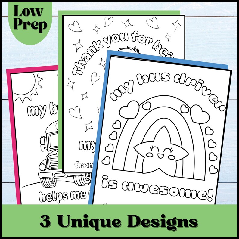 School Bus Driver Appreciation Coloring Pages – PDF Printable Thank You ...