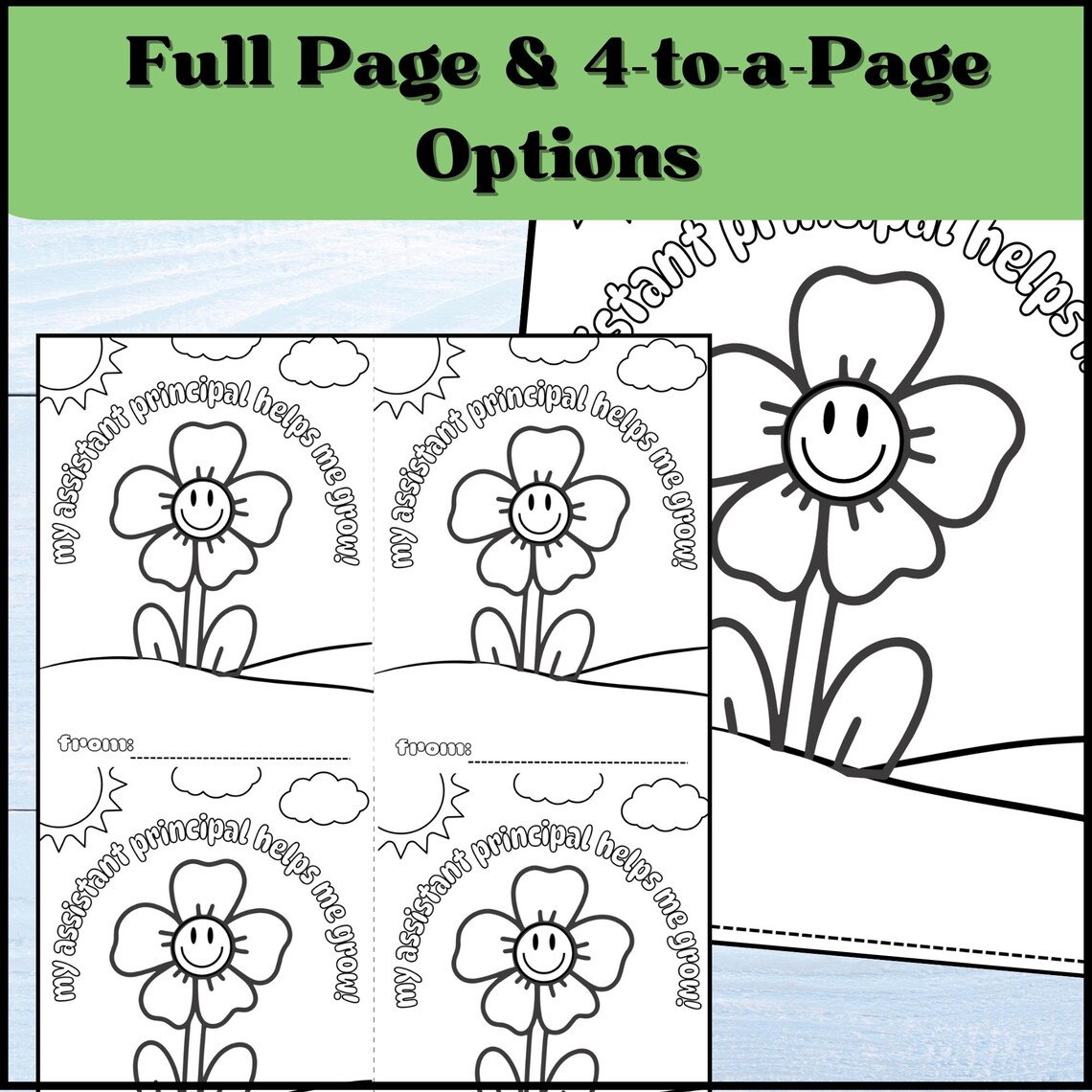 Assistant Principals Appreciation Coloring Pages – PDF Printable Thank ...