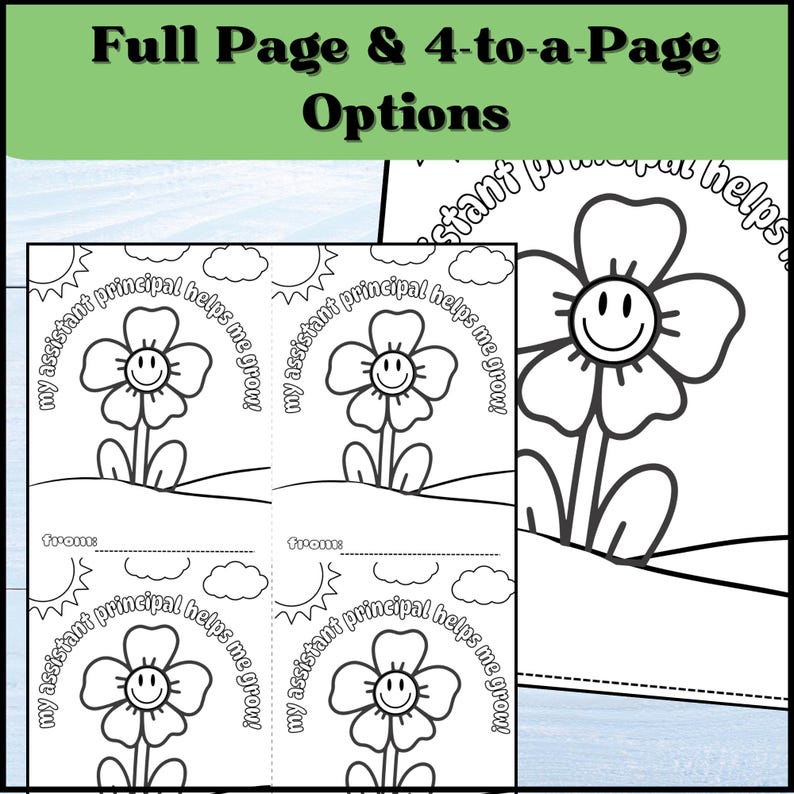 Assistant Principals Appreciation Coloring Pages – PDF Printable Thank ...