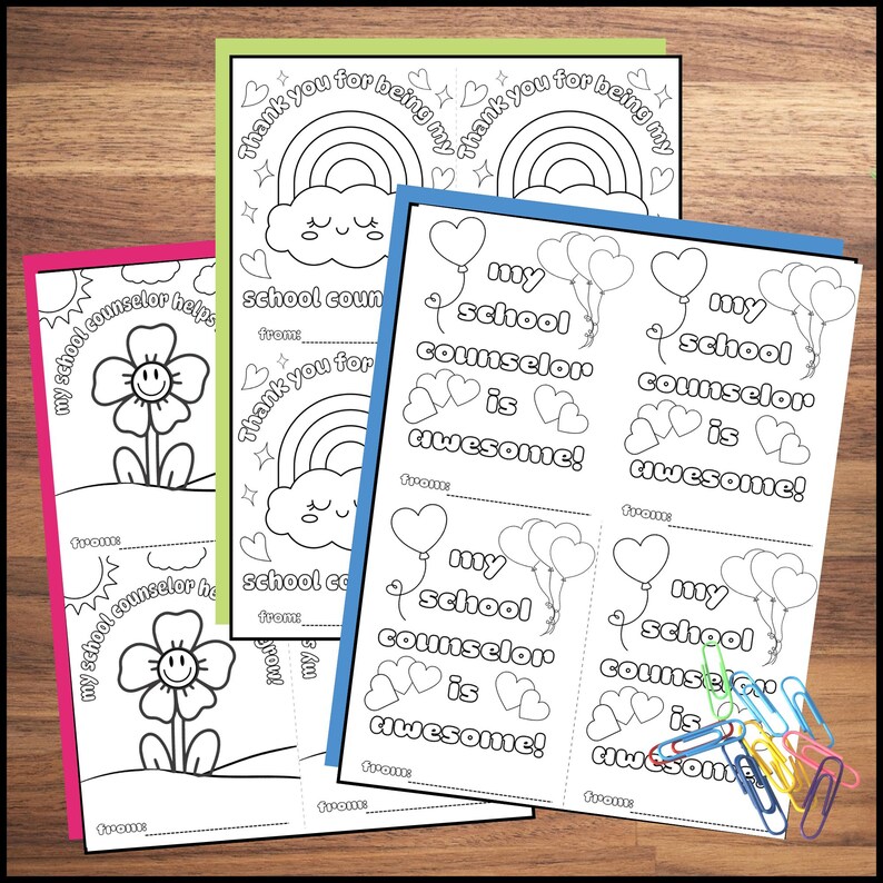 National School Counselor Appreciation Week Coloring Pages. PDF Print ...