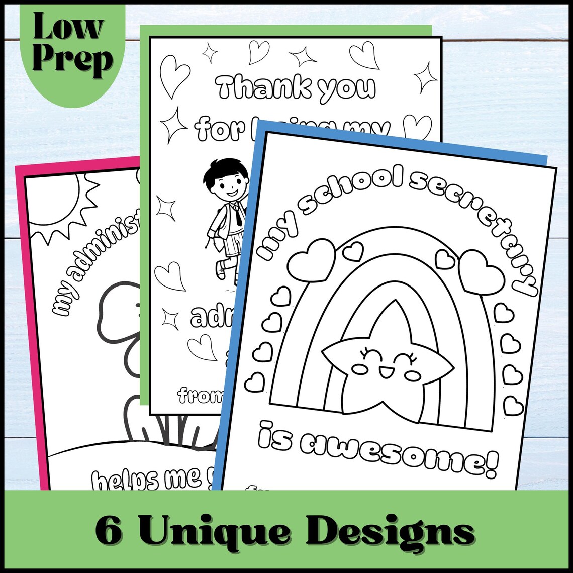 School Secretary and Administrative Assistant Appreciation Coloring ...