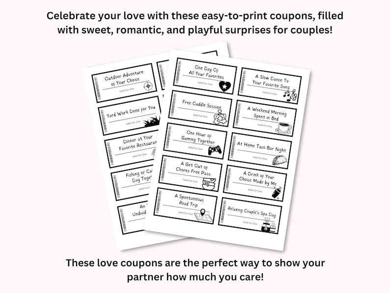 50 Printable Love Coupons for Couples | the Best Love Coupons for Him ...
