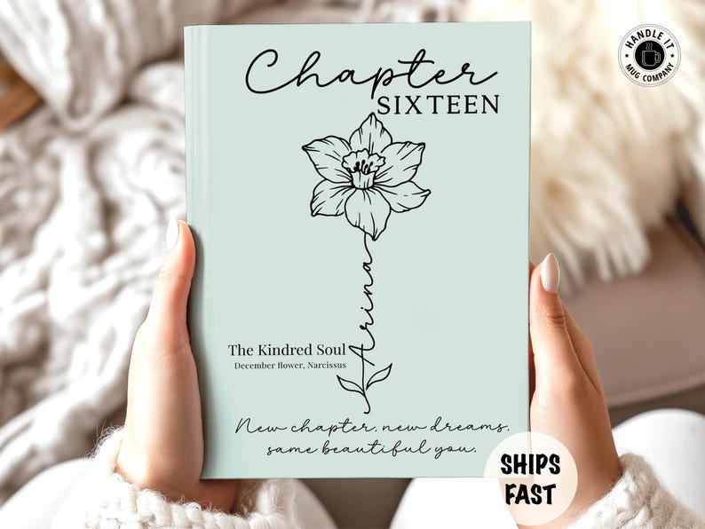 16th Birthday Gifts for Girls Personalized Chapter 16 Birth Flower ...