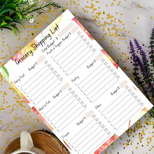 Printable Grocery Check List, Digital Grocery Shopping Template, Bundle ...