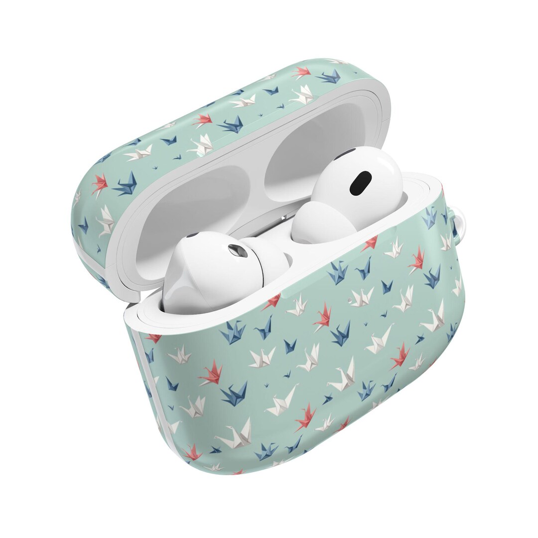 Origami Crane AirPod Case, Kawaii Anime Style Cover, Japanese Design ...